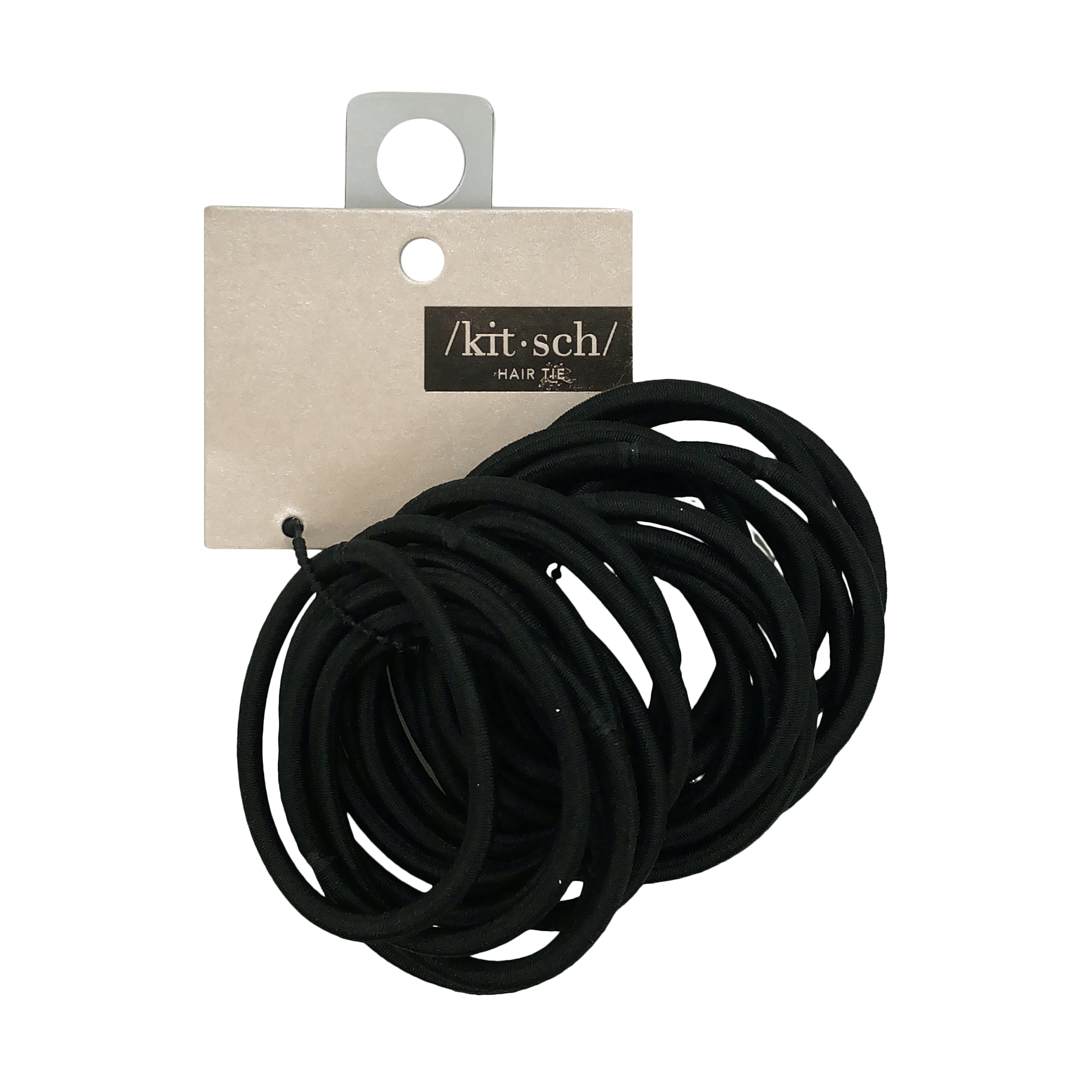 WeeOnes. SET OF 12 BLACK THICK SNAG FREE ENDLESS HAIR ELASTICS BOBBLES ...
