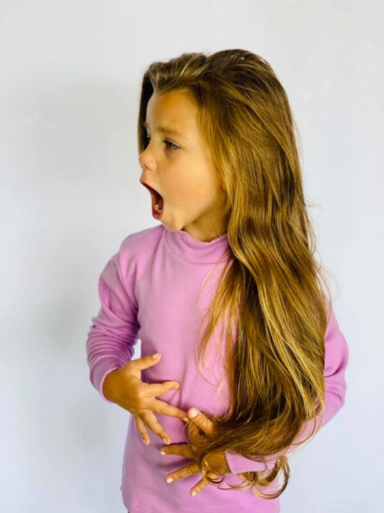 WeeOnes. BIMBI LILAC 100% HIGH QUALITY COTTON THERMAL TURTLENECK